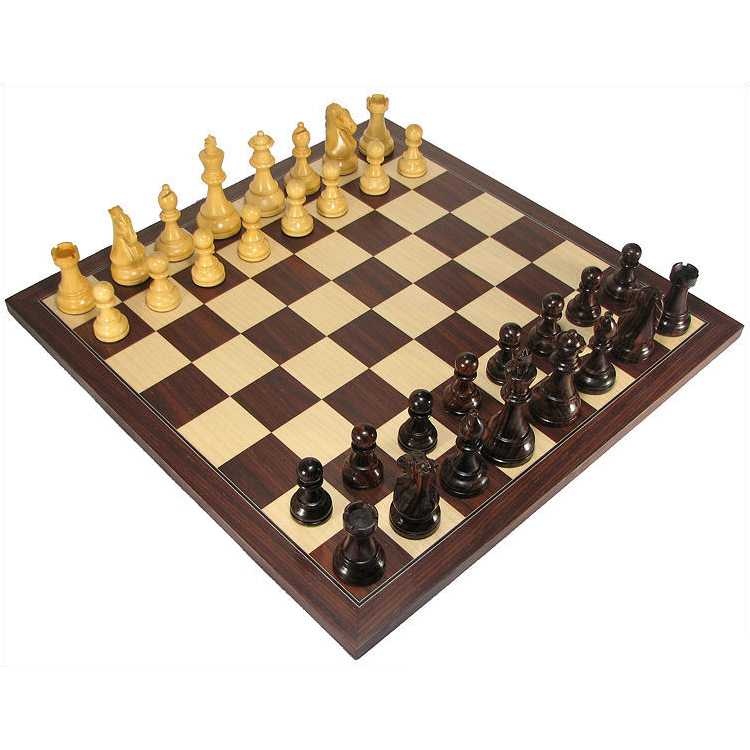 18" Mark of Westminster Cardinal Rosewood Hoplites Executive Chess Set