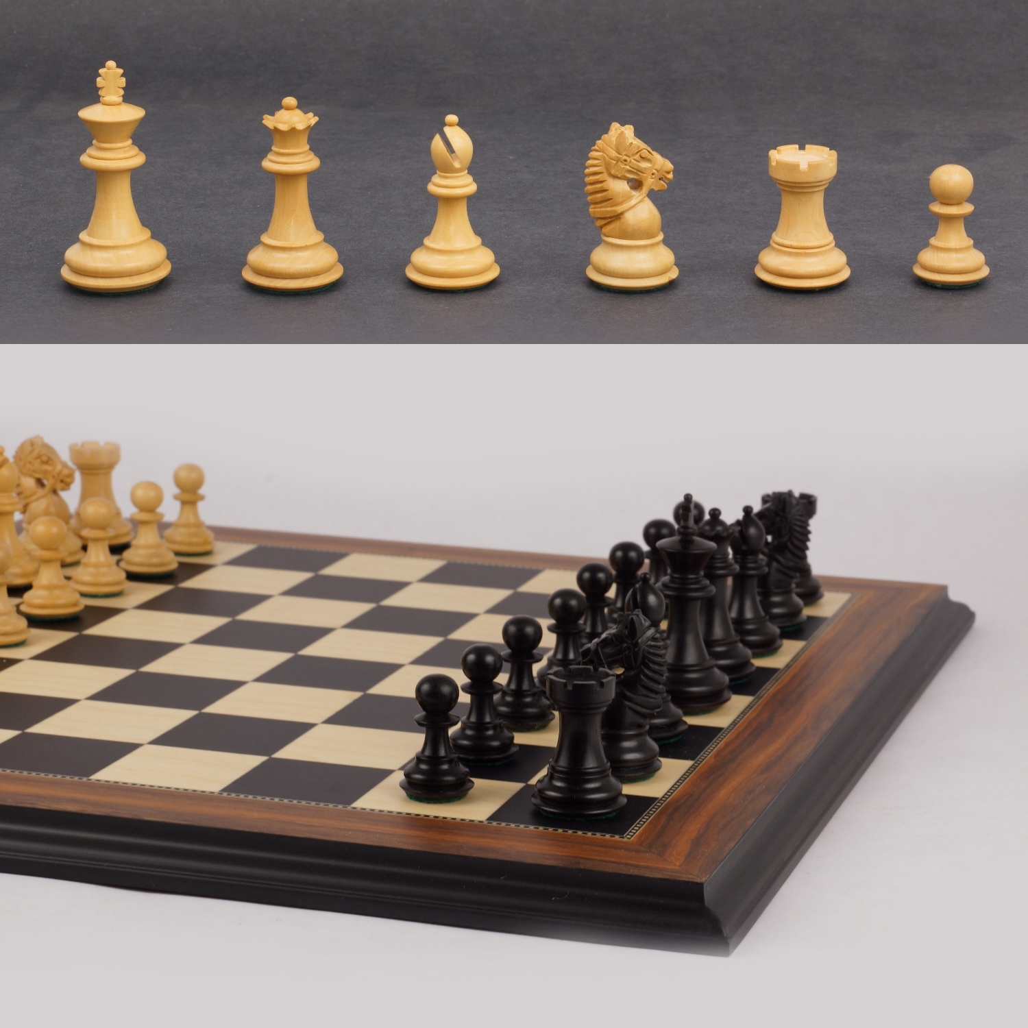 18" Mark of Westminster Ebony Centurion Presidential Staunton Chess Set
