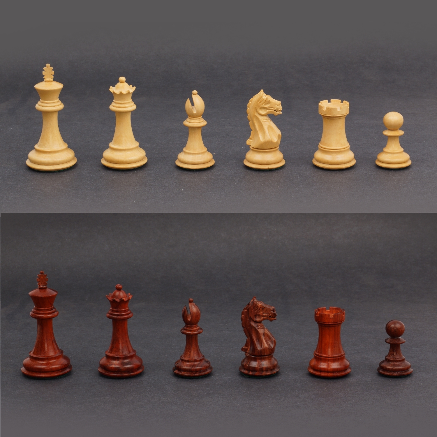 3.5" Mark of Westminster Padouk Imperator Staunton Chess Pieces