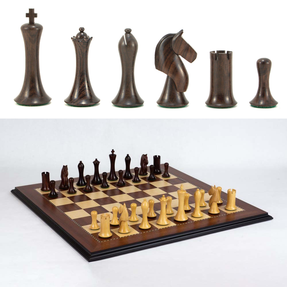 Mark of Westminsted Rosewood Equinox Staunton Presidential Chess Set