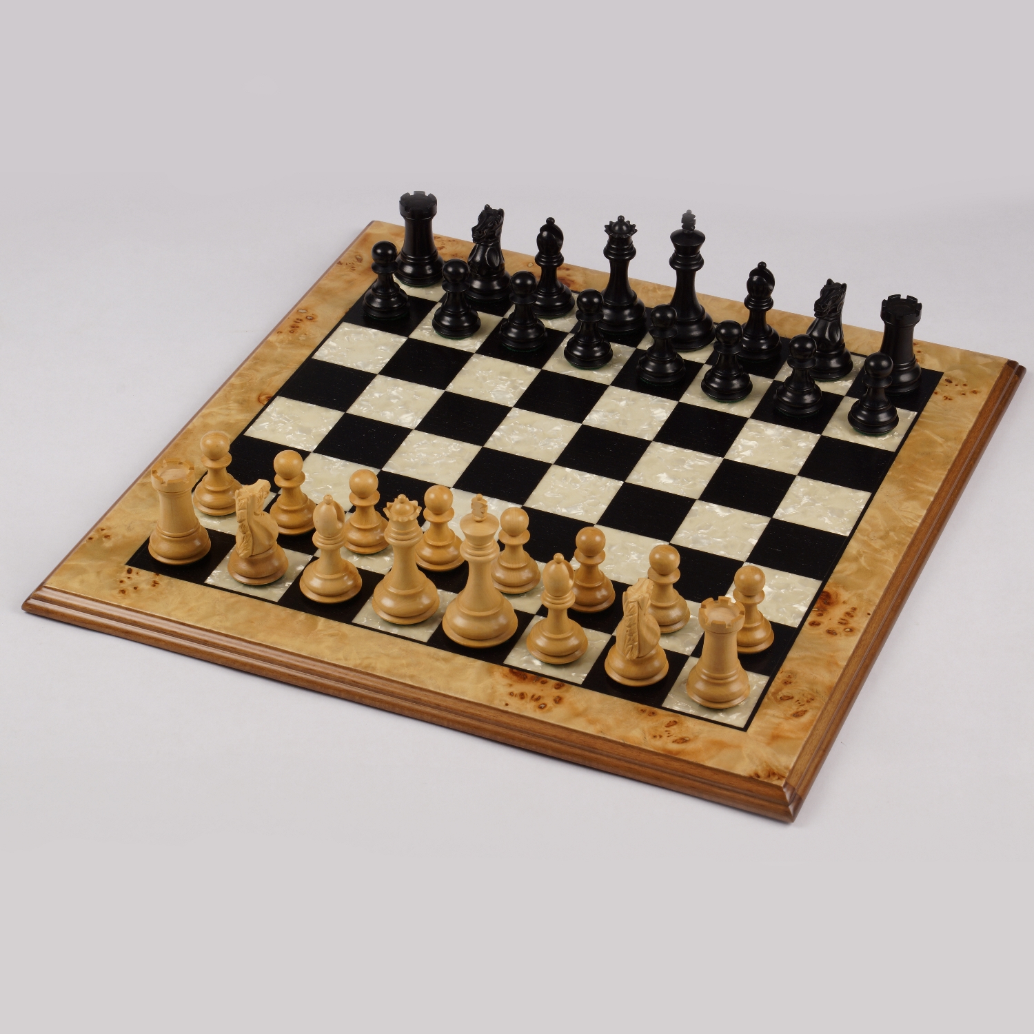16" Mark of Westminster Ebonized Luxe Legionnaires Turkish Chess Set