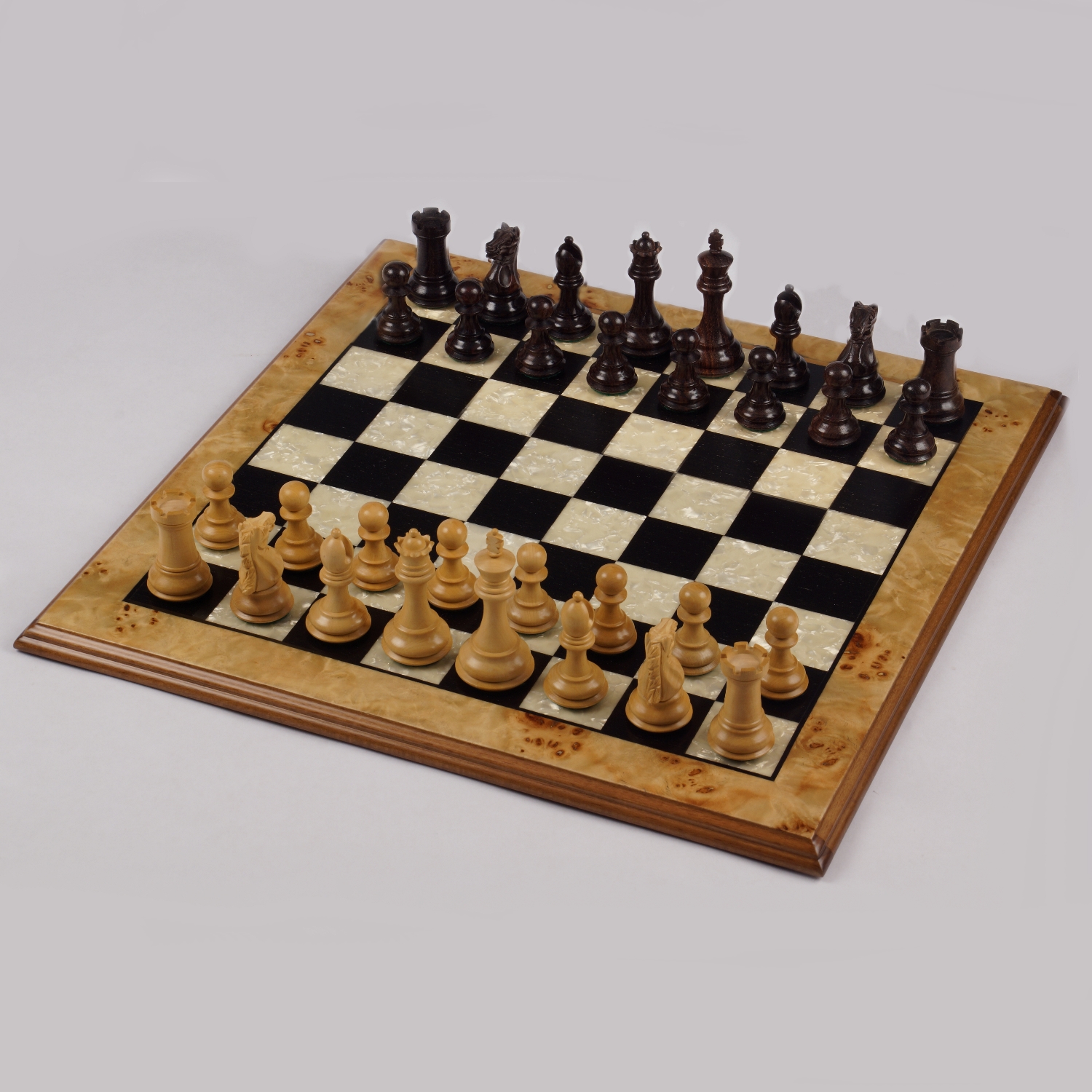 16" Mark of Westminster Rosewood Luxe Legionnaires Turkish Chess Set
