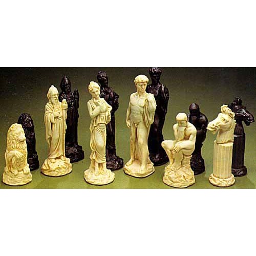 Classical Crushed Stone Chess Pieces