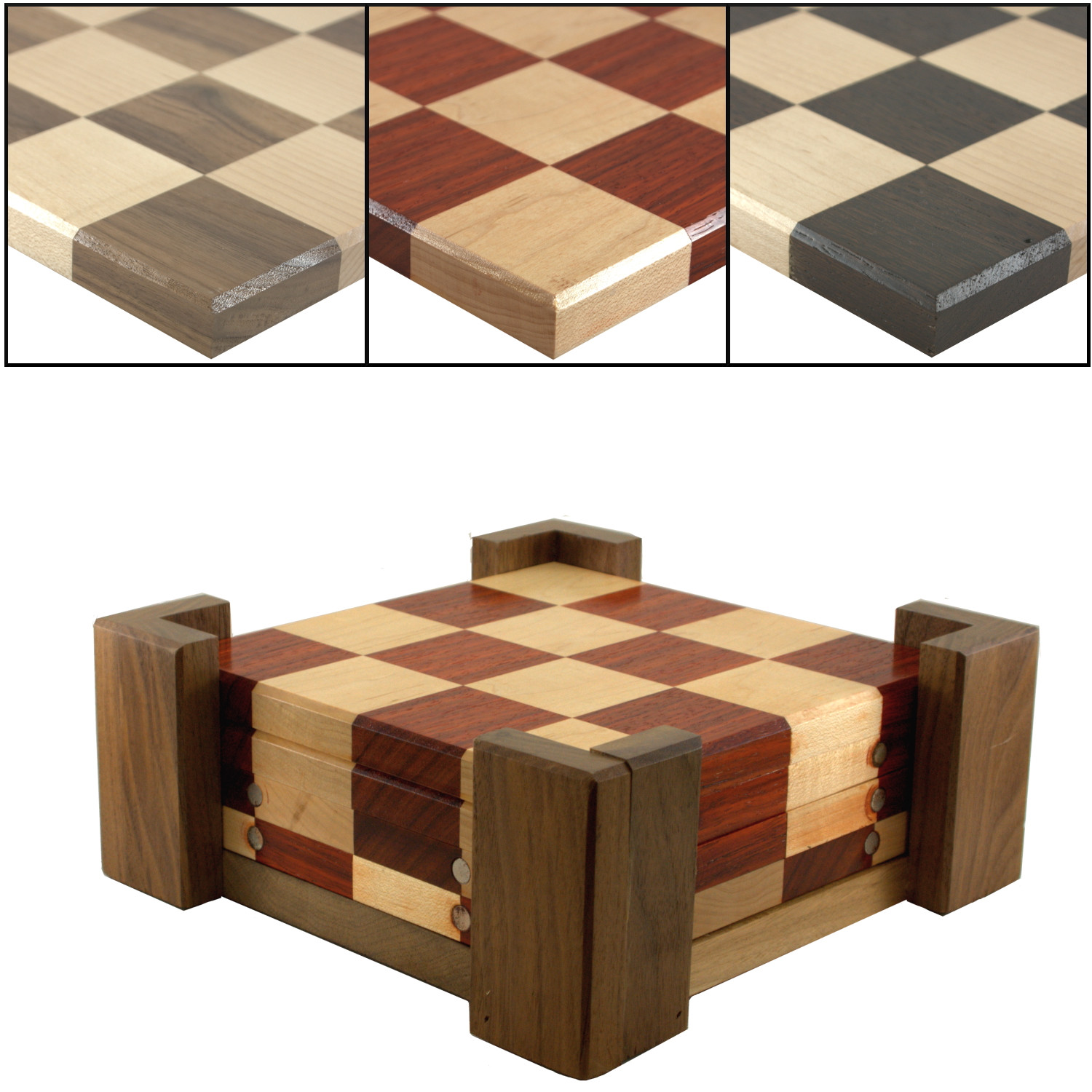 18" Quarter Master Chess Board with 2.25" Squares