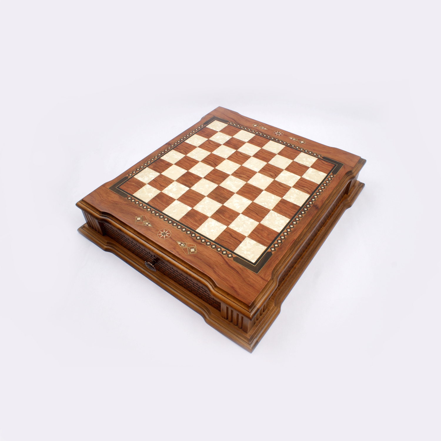 Castle Turkish Storage Chess Board with 1.5" Squares