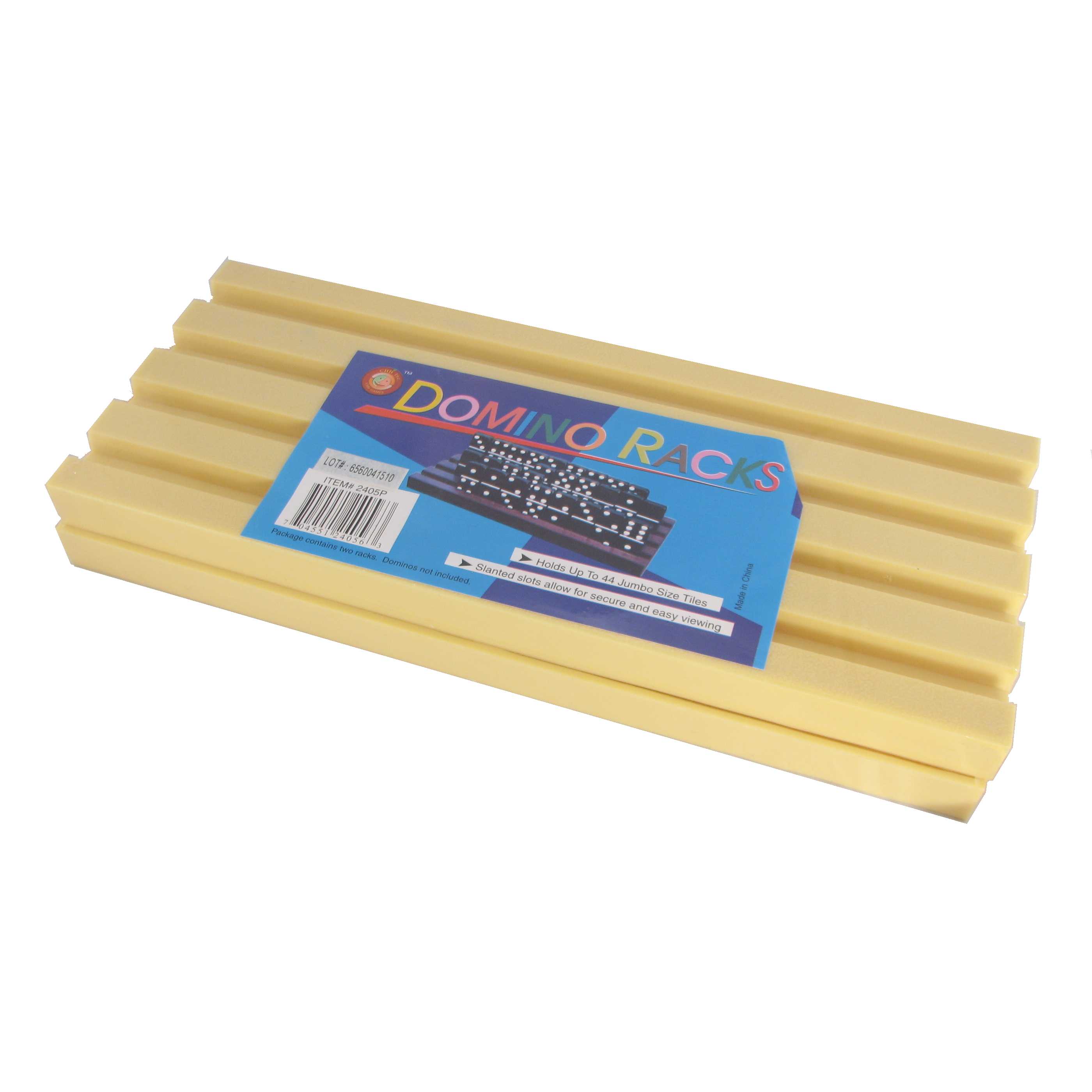 Plastic Domino Racks - Set of two.