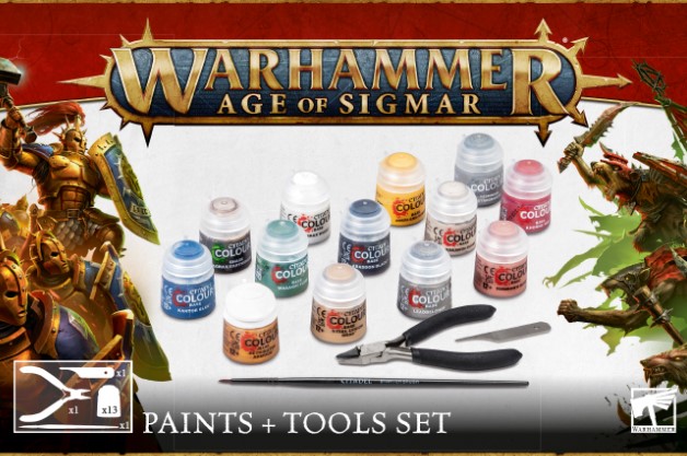 Warhammer Age of Sigmar: Paint and Tool Set